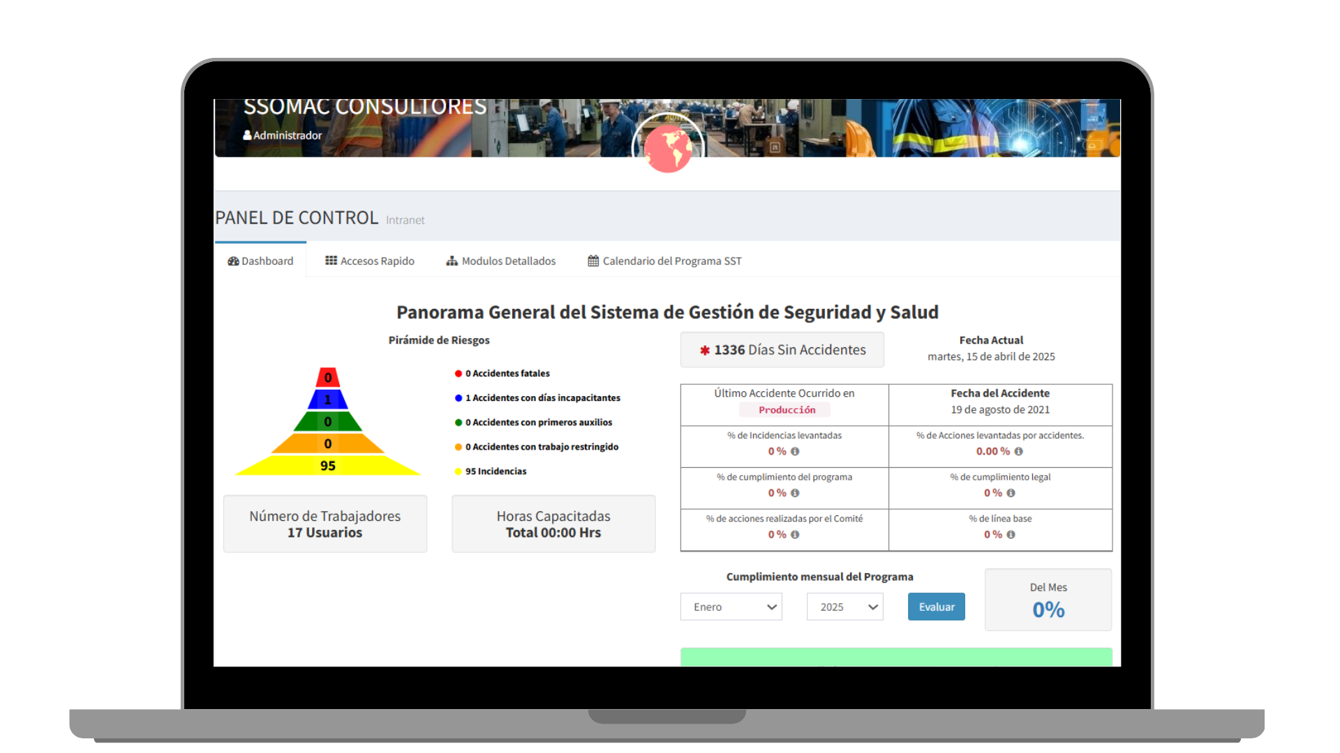 Plataforma Web SST | SSOMAC Consultores